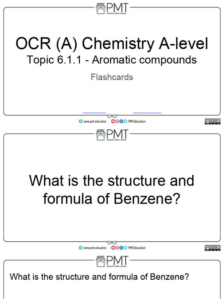 Aromatic Compounds in A-Level Chemistry | PDF | Benzene | Chemical ...