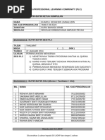 Borang PLC BENGKEL REKOD TASMIK ONLINE (RTO) | PDF