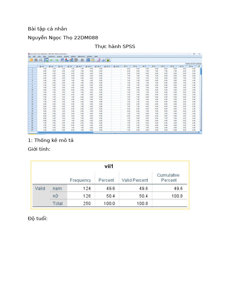 Spss 1 | PDF