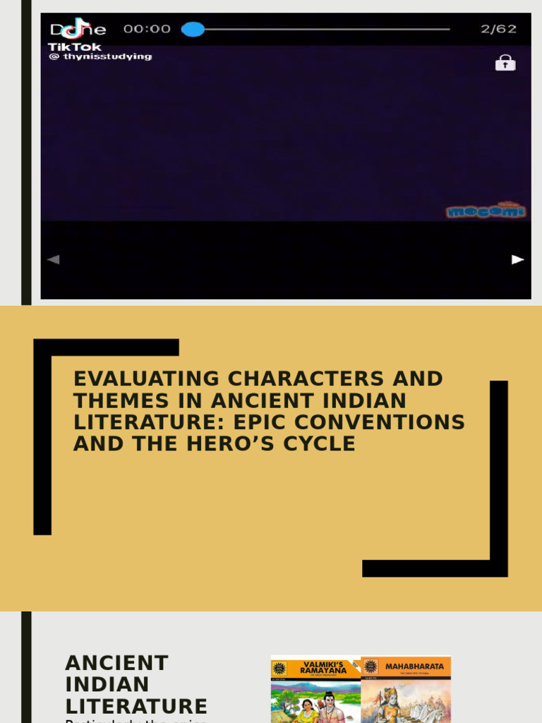 Evaluating Characters and Themes in Ancient Indian Literature | PDF ...
