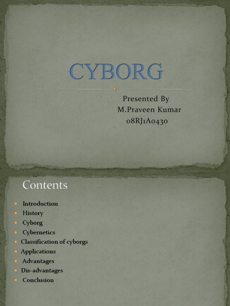 Cyborg | PDF | Cyborg | Cybernetics