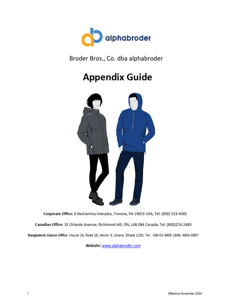 Alphabroder Appendix Guide 24 | PDF | Textiles | Materials