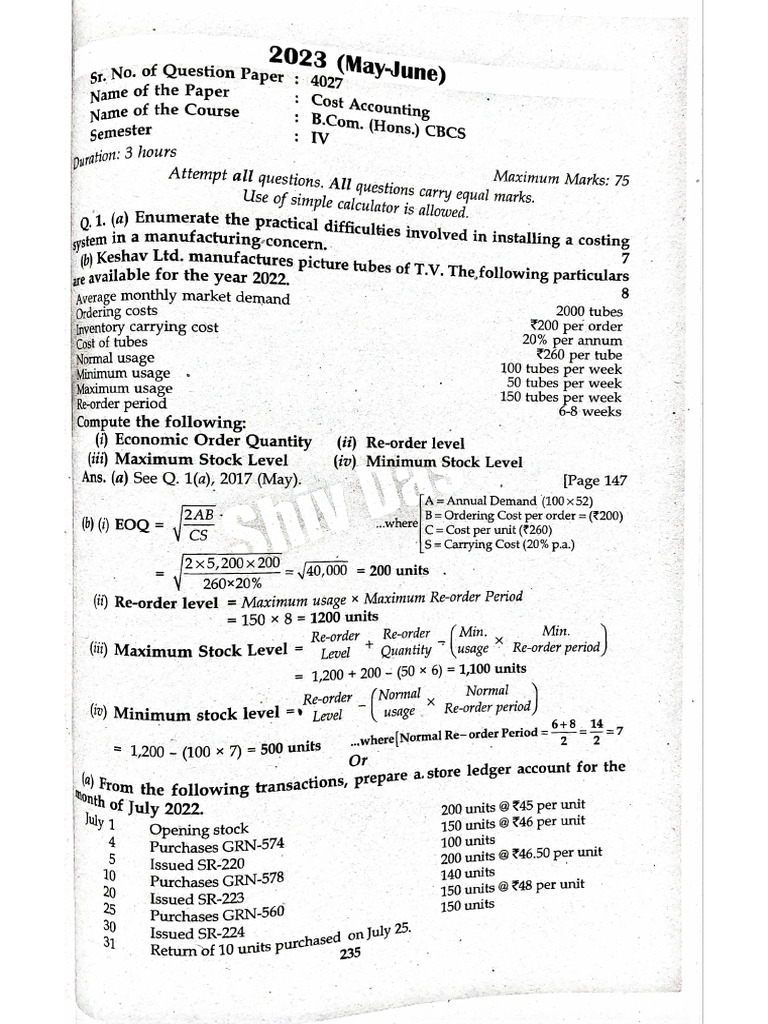 Business statistics PYQ | PDF
