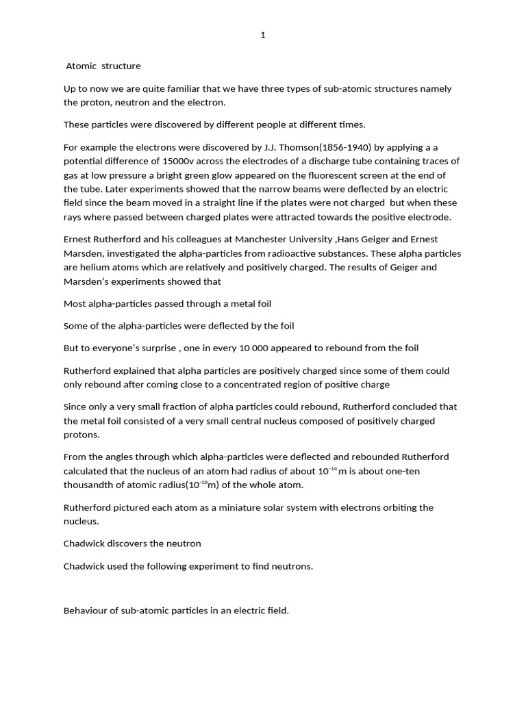 A-Level Atomic Structure Overview | PDF | Atomic Orbital | Energy Level