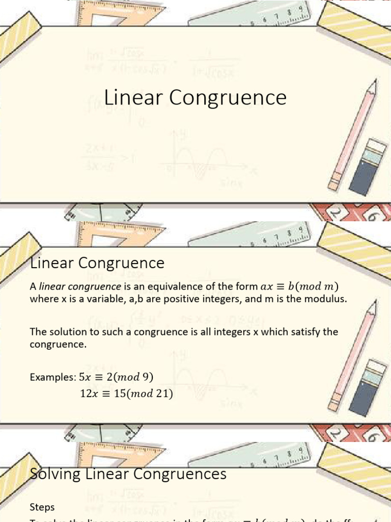 Linear Congruence | PDF