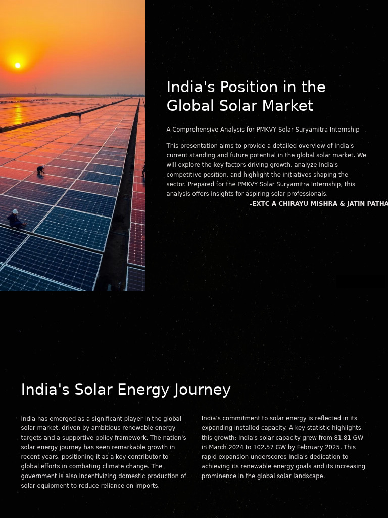 India's Solar Market: Growth & Future Insights | PDF | Solar Power ...
