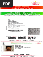 Editable Adhar Card Templets | PDF