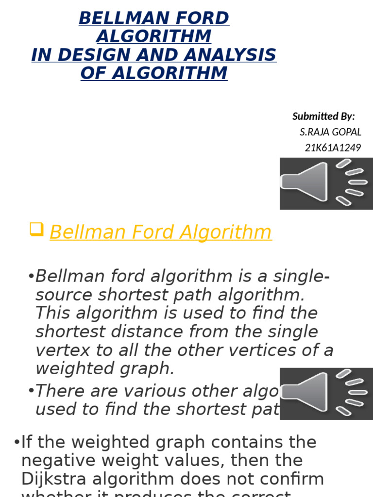 Bellman Ford Algorithm | PDF