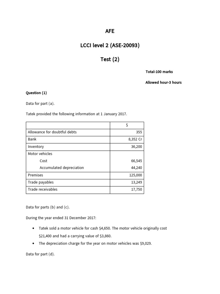 AFE-LCCI-Level 1,2-Test(2).1_a58fc510-0269-4e55-9f6d-73ff8c78d0aa | PDF ...