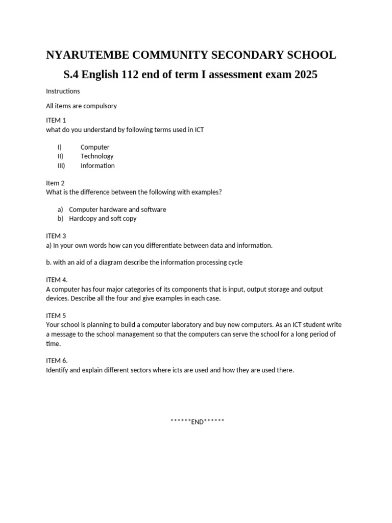 S1 Ict | PDF