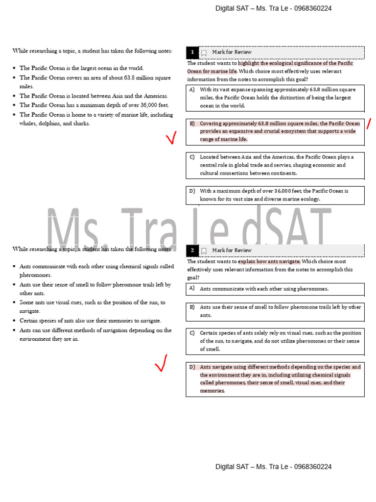 Digital SAT Rhetorical Synthesis Guide | PDF | Cubism | Ancient Egypt