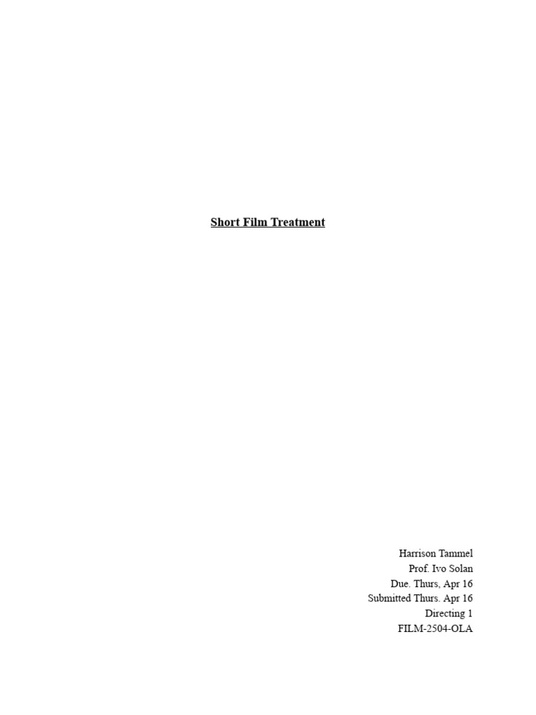 Short Film Treatment | PDF