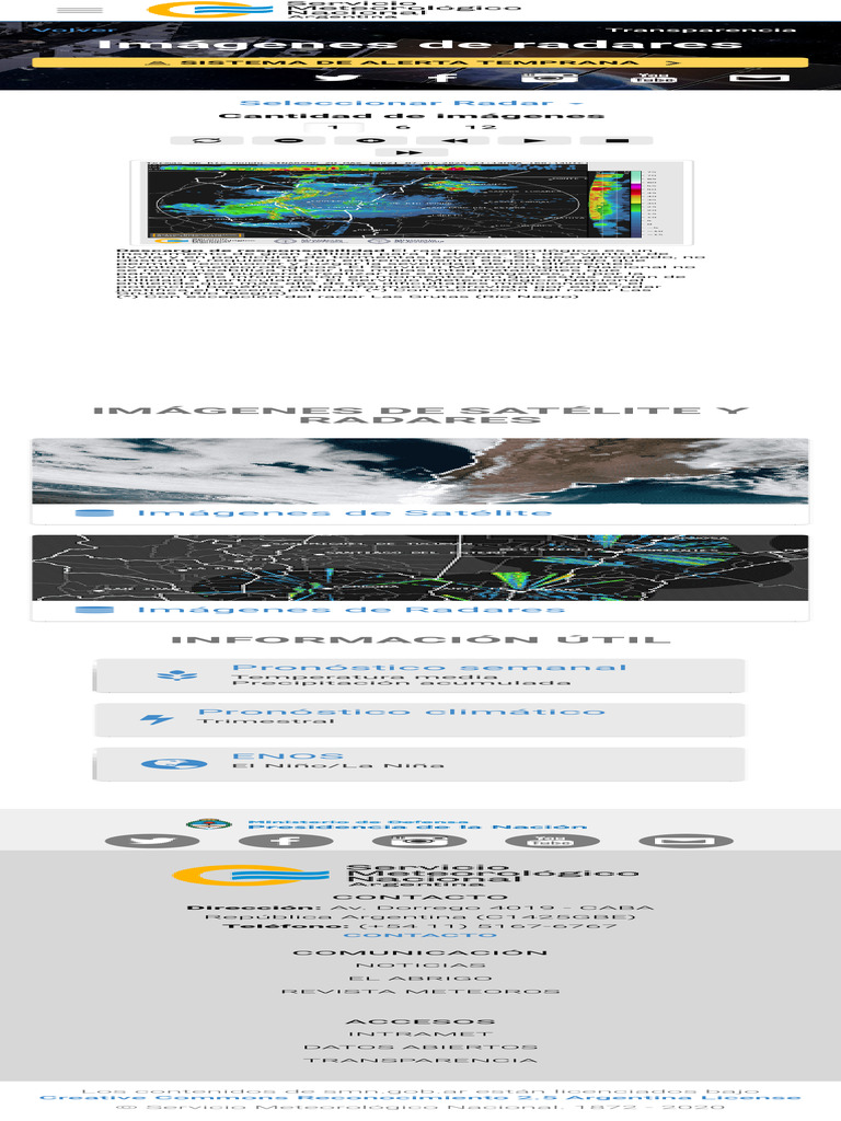 Imagenes Radar Servicio Meteorologico Nacional 5 | PDF