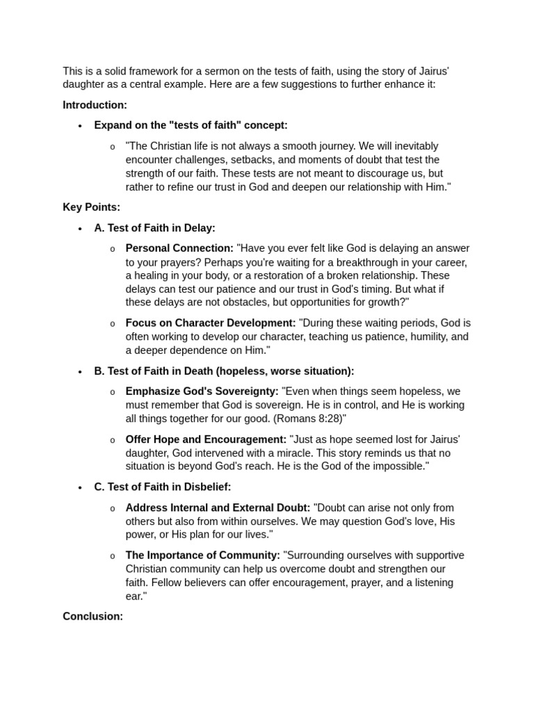 Tests of Faith Simplified | PDF | Faith | Prayer