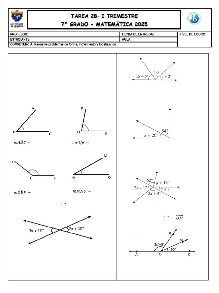 Tarea - 2B - Angulos - (1) 2 | PDF
