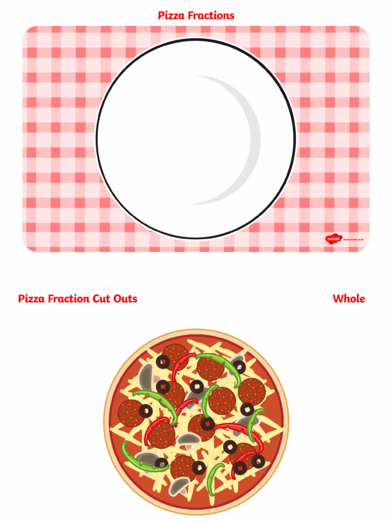T N 5155 Pizza Fraction Cutouts Ver 1 | PDF