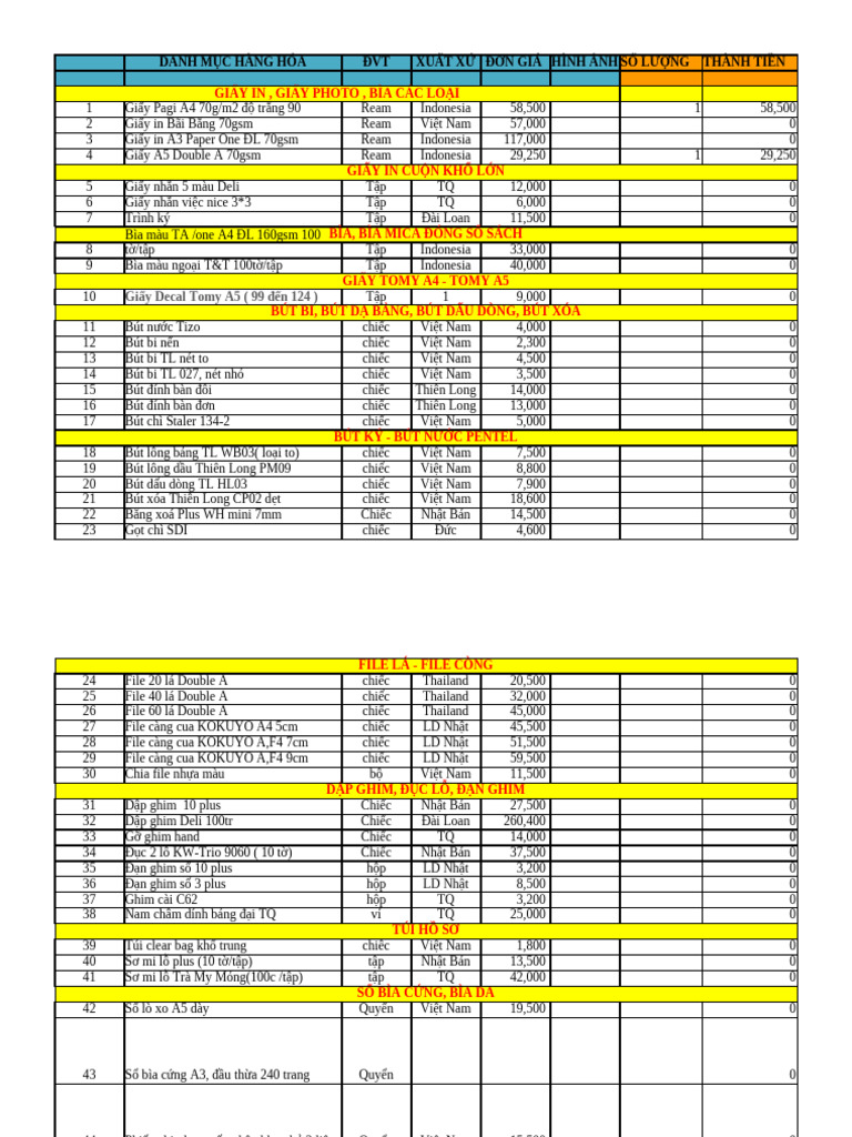 [Long Biên] Order Vpp Teky 2024 | PDF