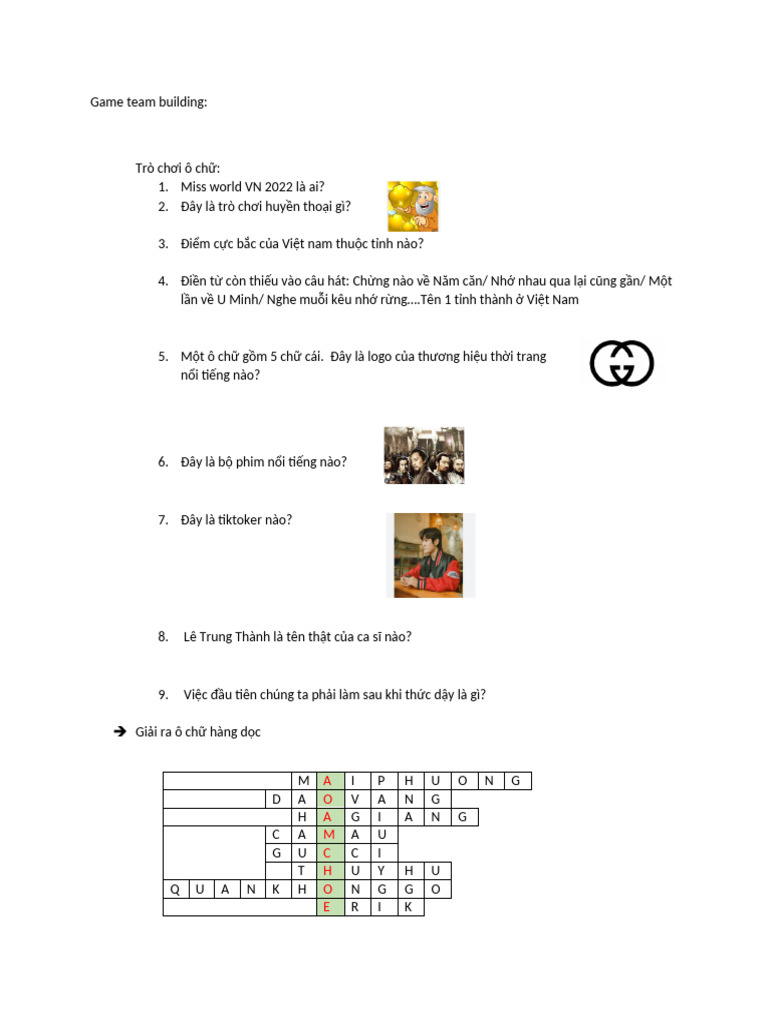 Game Team Building | PDF