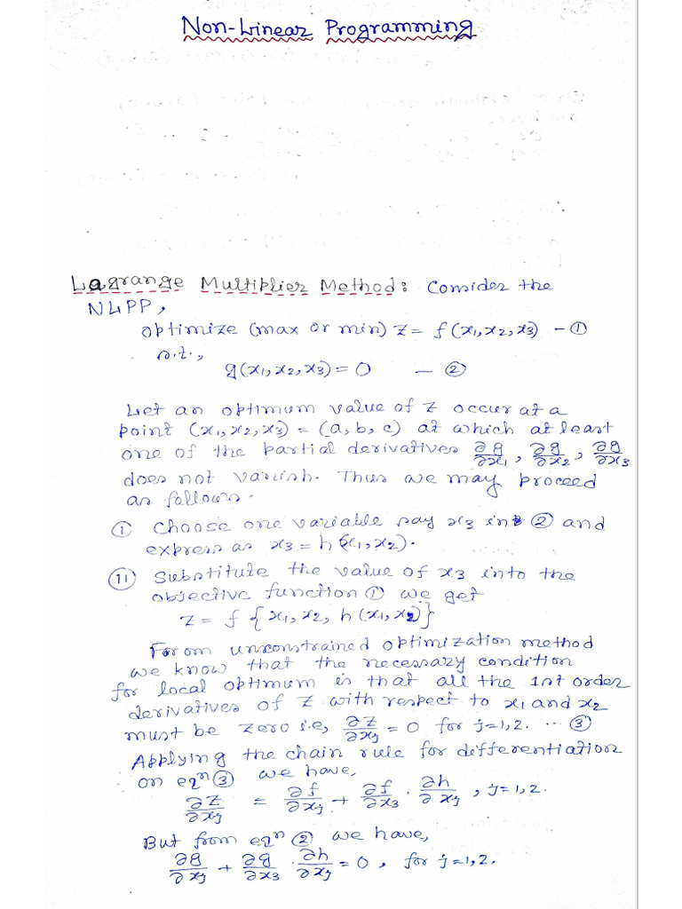 MSc. OR II NLPP | PDF