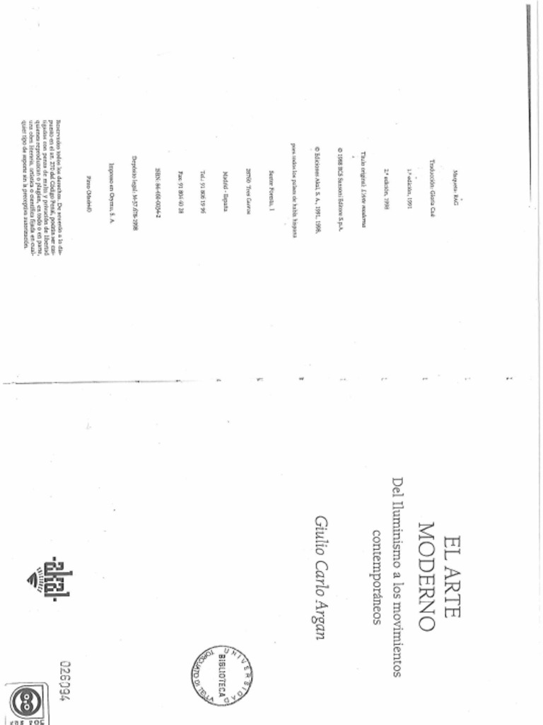 ARGAN El Arte Moderno 01 | PDF