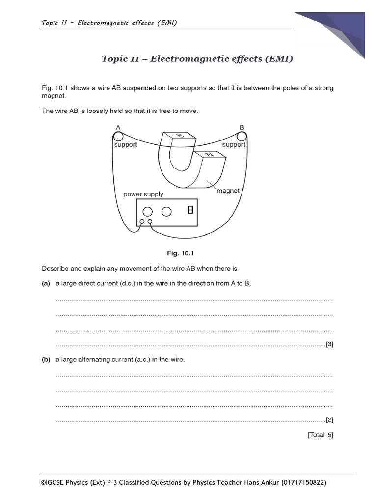 11.1.electromagnetic Effects (EMI) | PDF | Electromagnetic Field | Electricity