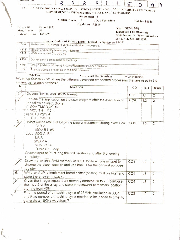 IT SEM 6 Anna University QN PAPERS | PDF