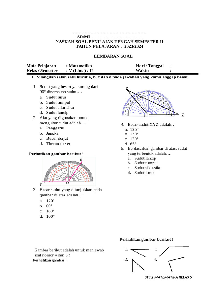 Soal MTK STS 2 | PDF