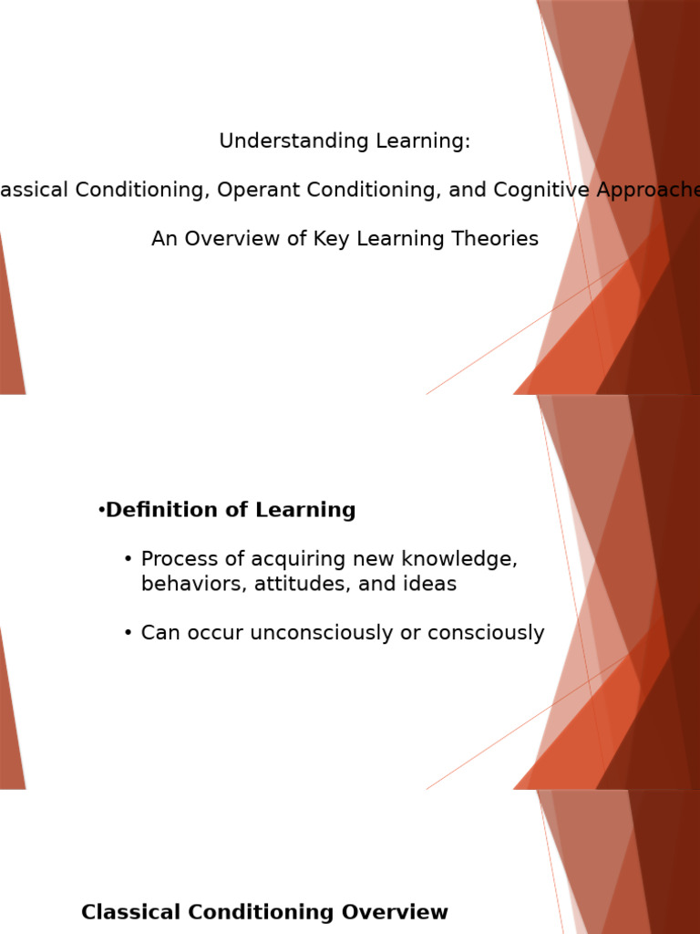 Classical and Operant Conditioning | PDF | Classical Conditioning | Learning