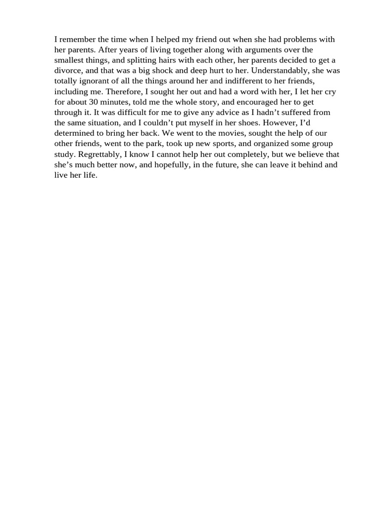 Supporting a Friend Through Divorce | PDF