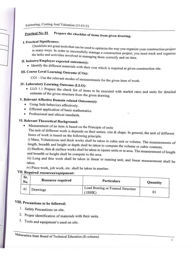 ECV Practical No 1 | PDF