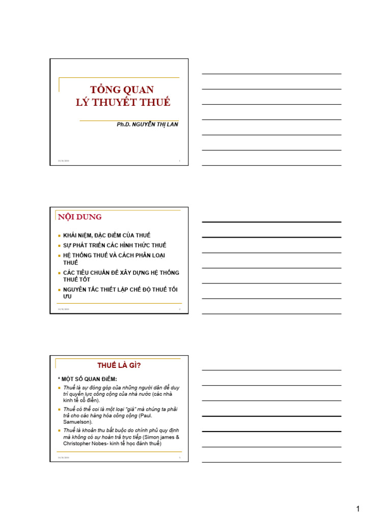 Chuong 5 Tổng Quan Về Ly Thuyet Thue | PDF