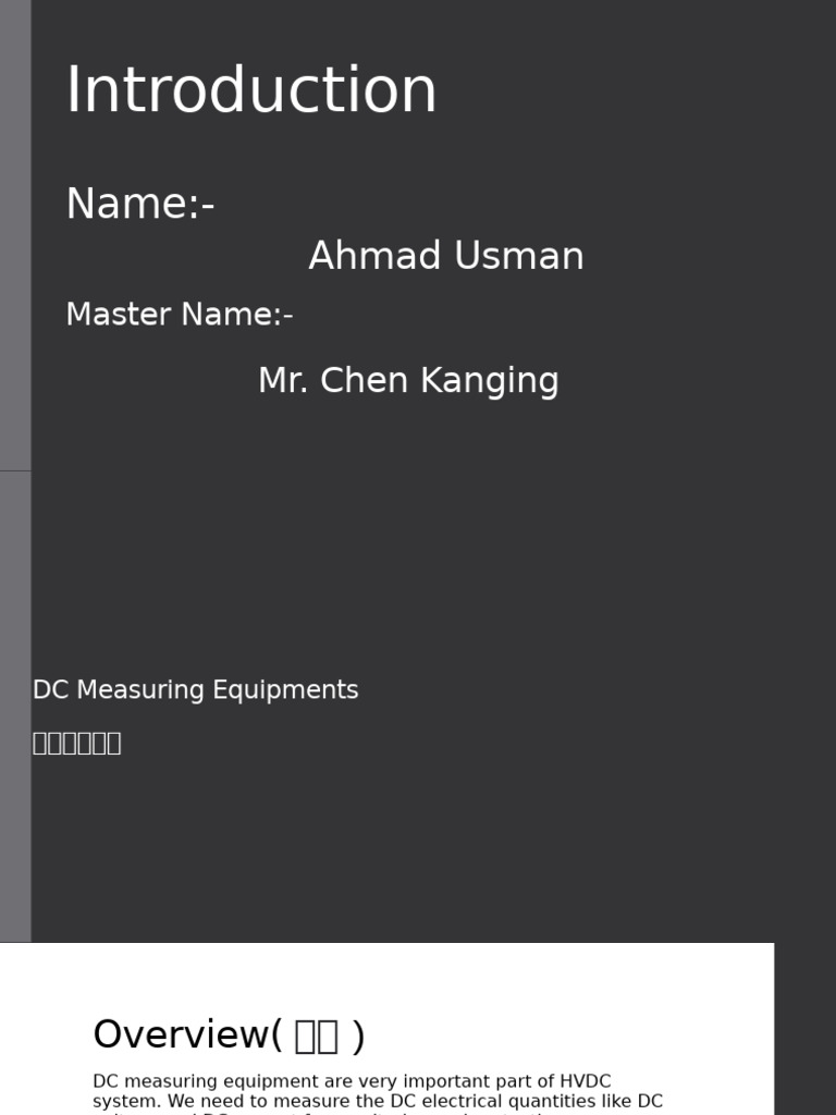 DC Measuring Equipment | PDF | Direct Current | Insulator (Electricity)