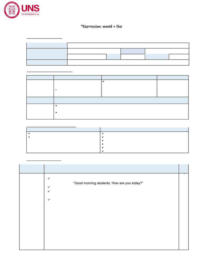 SESIÓN DE APRENDIZAJE - Unidad - 01 - N°04 - 3ero Secundaria - Inglés - Miscelaneas | PDF ...