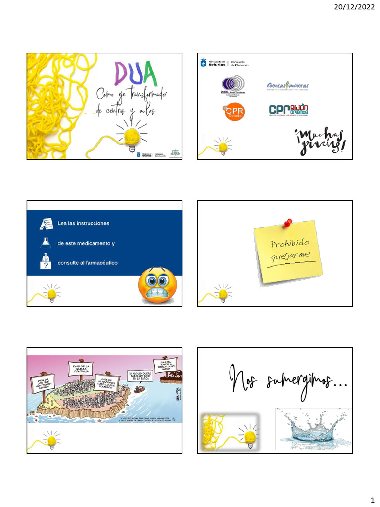 00. Presentaciขn Sesiขn DUA (20.12.2022) | PDF | Inclusión (Educación) | Aprendizaje