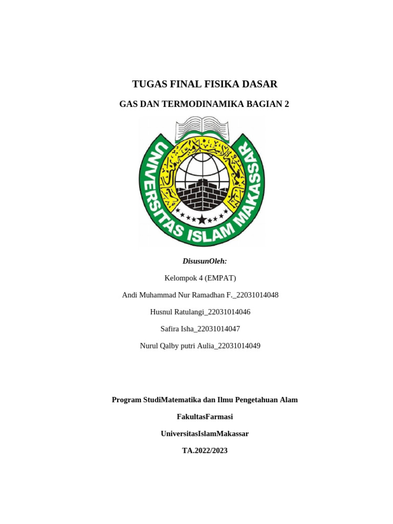 CONTOH FORMAT MAKALAH FINAL - Copy | PDF