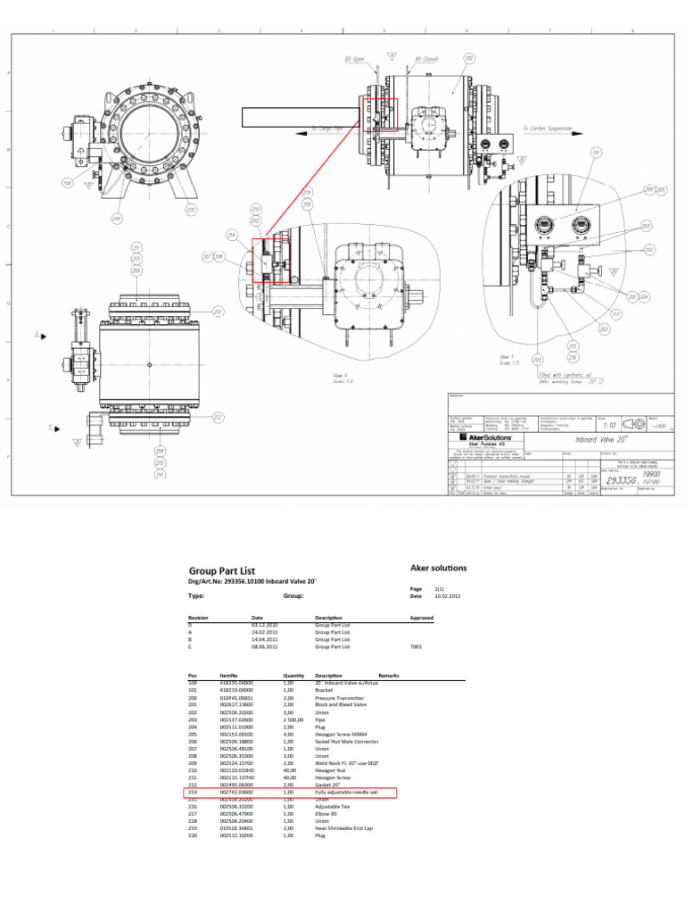 Inboard Valve Parts List 20" | PDF