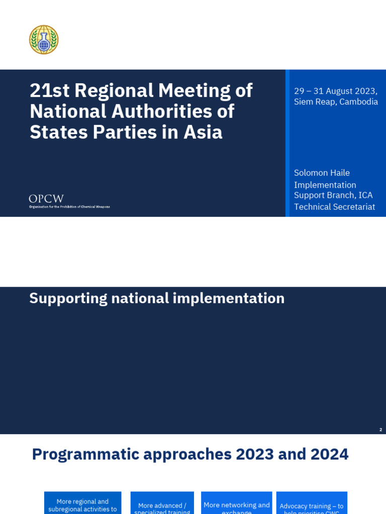 Haile, ICA Capacity Development Activities - 21st ReMNA ASIA | PDF