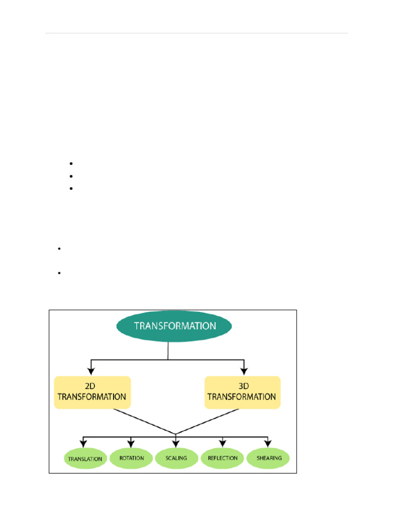 Chapter Three - Transformations | PDF | 2 D Computer Graphics ...