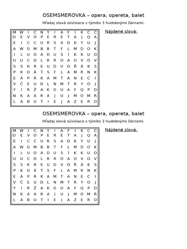 Osemsmerovka - Opera, Opereta, Balet | PDF