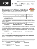 PHET Natural Selection Rabbit Lab Guide | PDF | Tooth | Rabbit