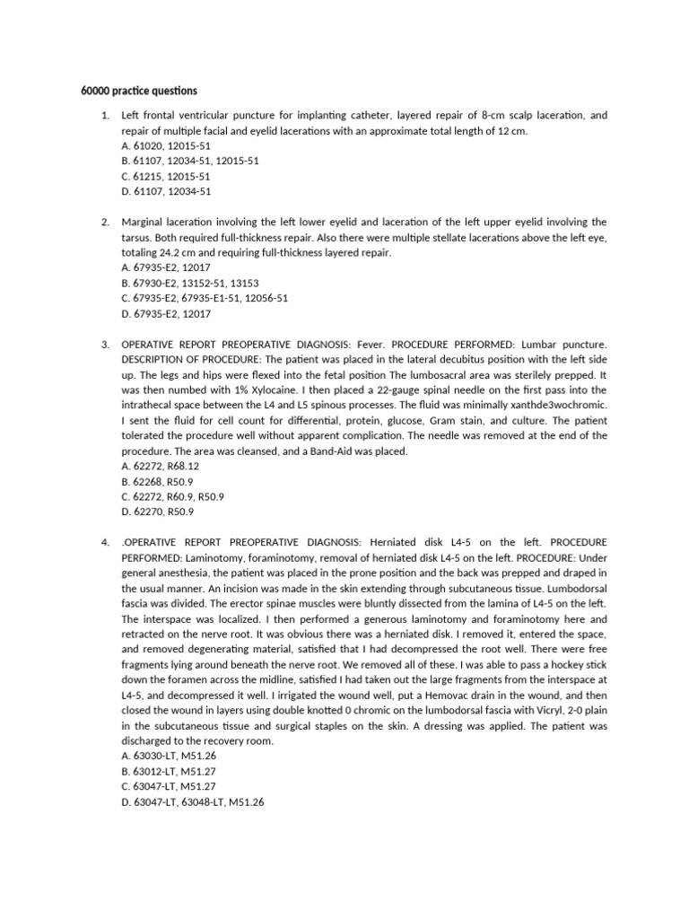 Practice Questions | PDF | Vertebral Column | Nervous System