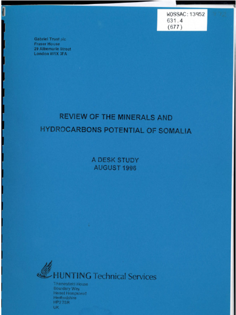 Somalia mineral's in numbers | PDF
