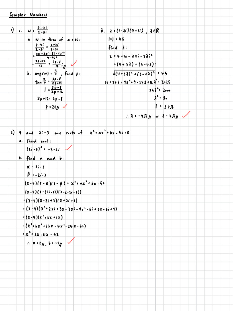 Complex Numbers | PDF