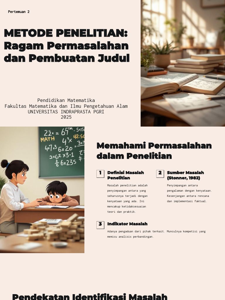 Metode Penelitian dalam Pendidikan Matematika | PDF