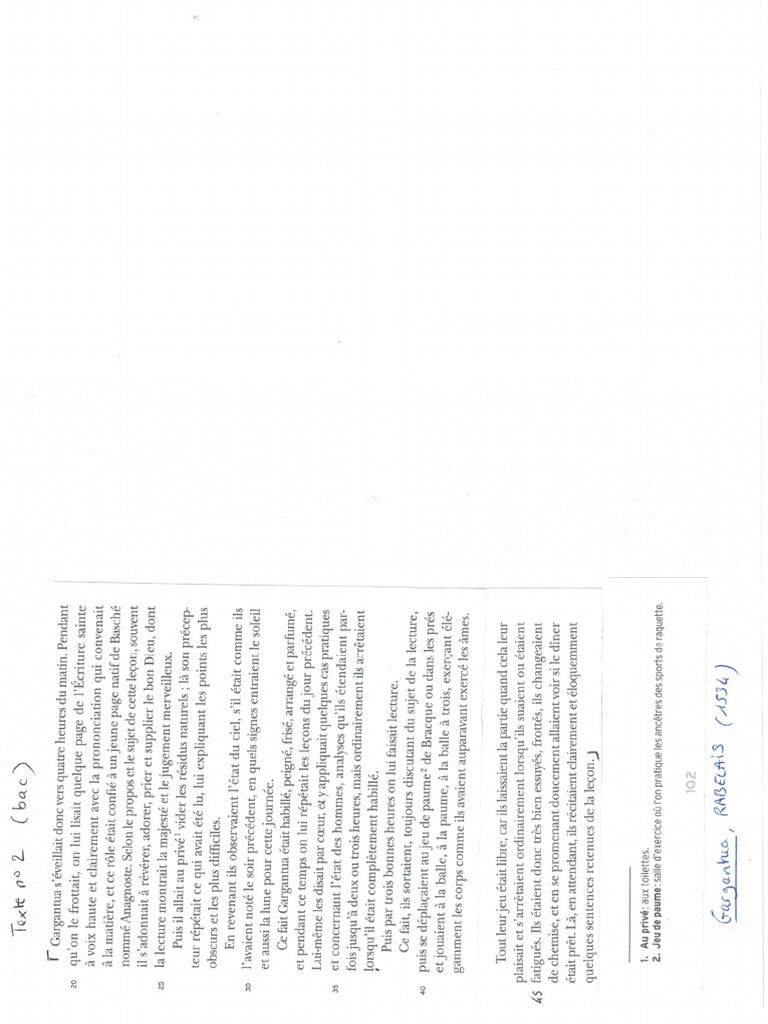 Texte 2 Rabelais | PDF