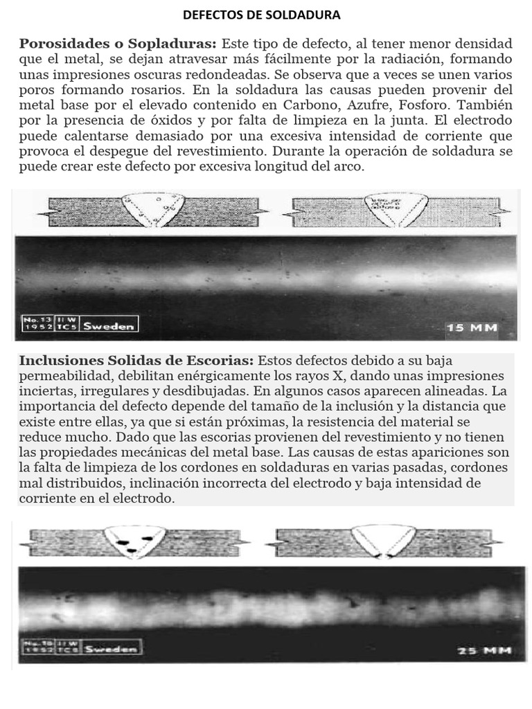 Defectos Soldadura | PDF | Soldadura | Construcción