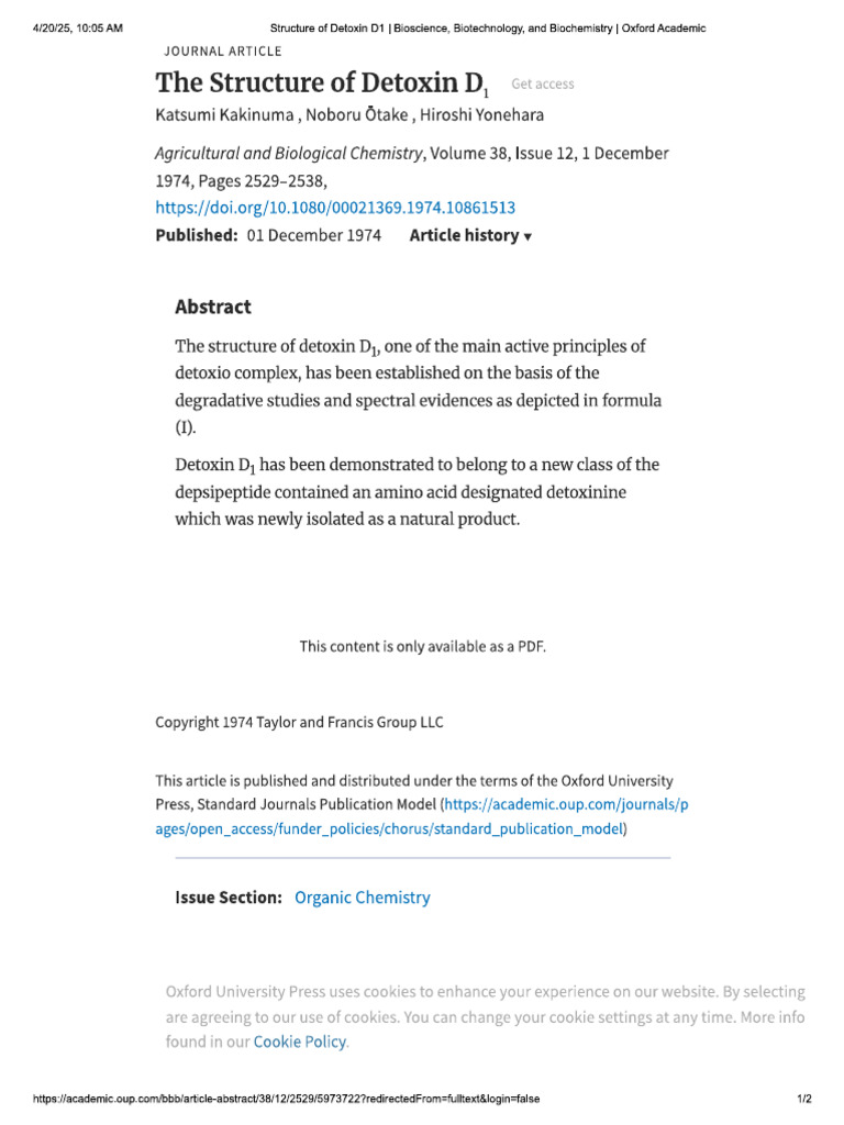 Detoxin in Body | PDF