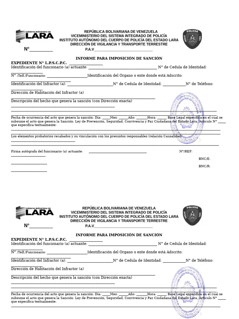 Informe de Multas Individual Sellado | PDF | Autenticación | Control de ...