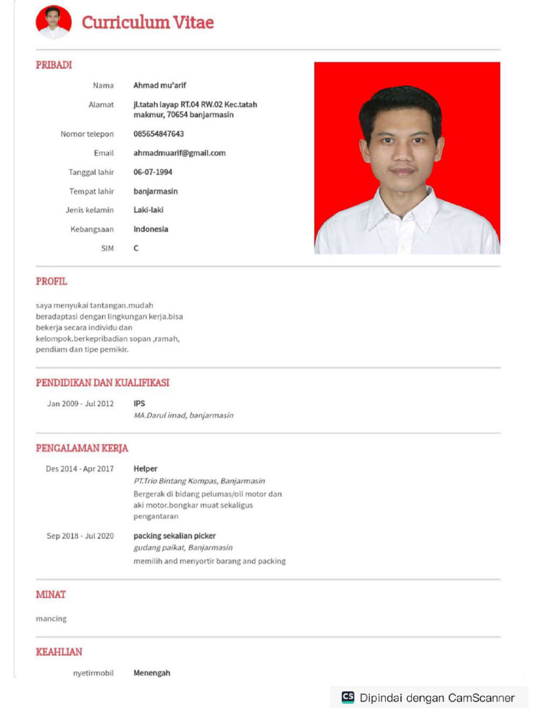 Lamaran Kerja 2025 - Compressed | PDF