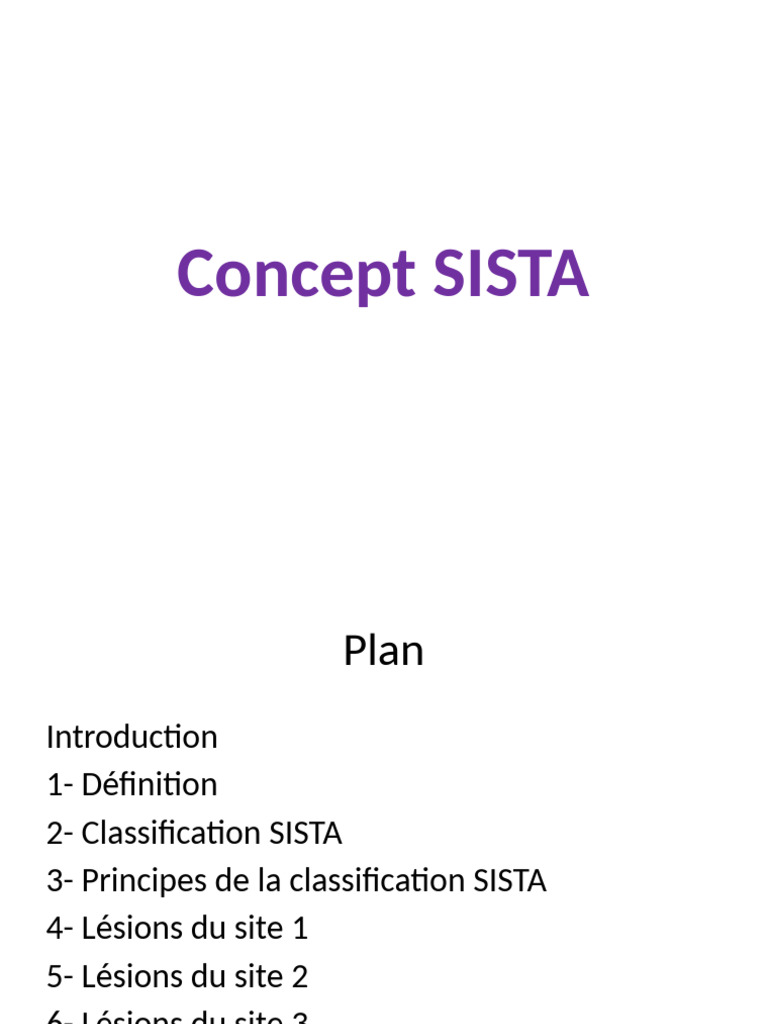 Classification SISTA 2022 | PDF | Émail dentaire | Dent